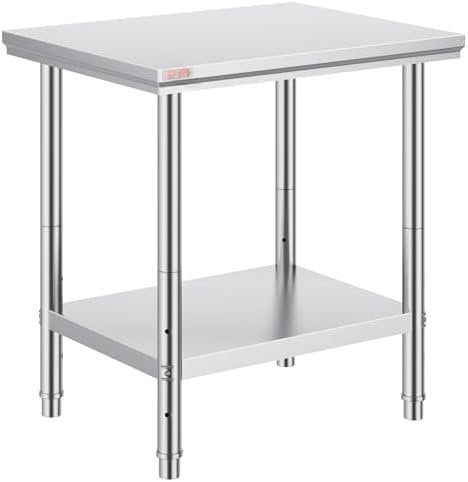Mophorn Commercial Worktable & Workstation 24 x 30 x 32 Inch Stainless ...