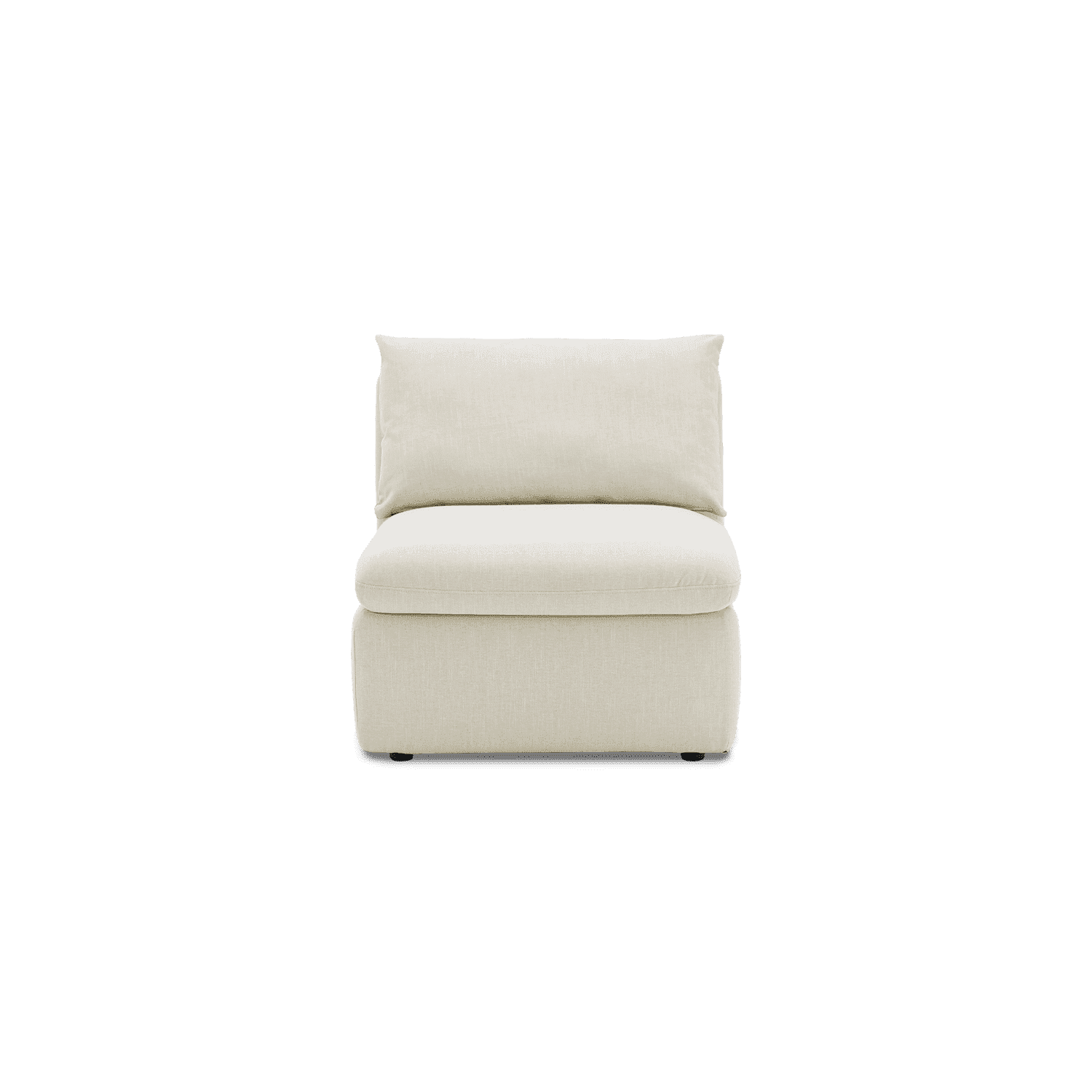 Mopio Armless Sofa with Fully Removable Washable Covers, Middle Module ...