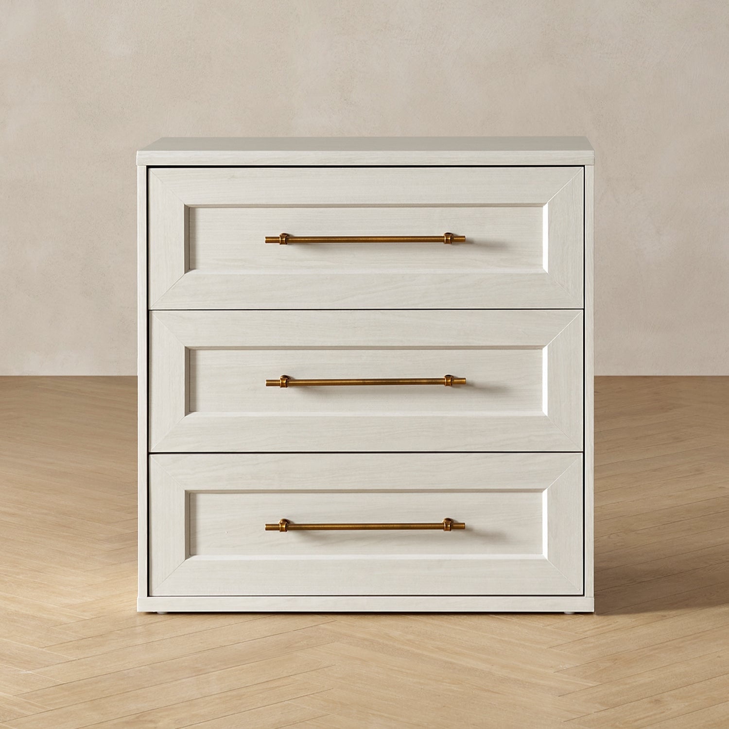 Mopio Blake 3 Drawer Dresser, Wood Storage Organizer, Modern Farmhouse ...