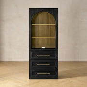 Antique Black Hutch