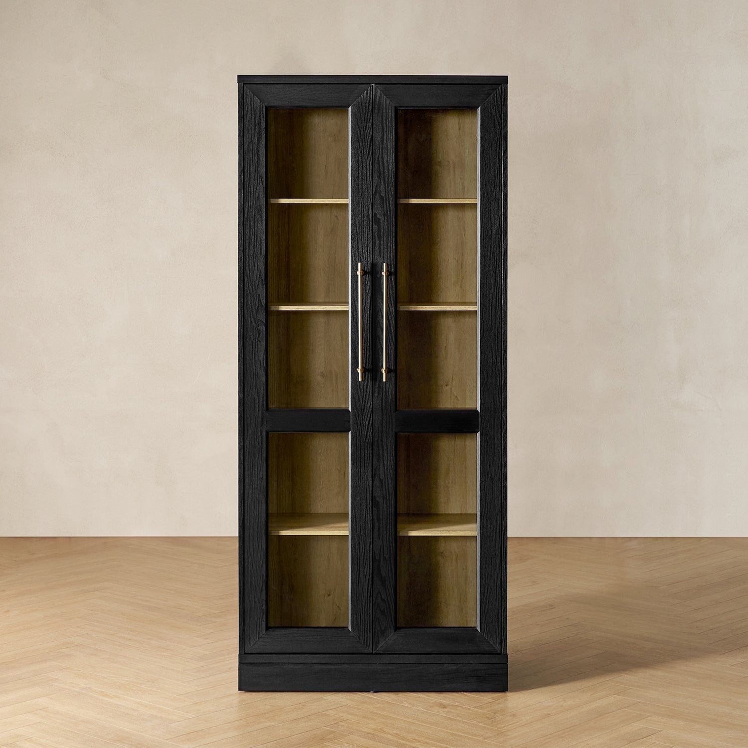 Mopio Blake Tall Display Cabinet, Kitchen Buffet Pantry Cabinet, Trophy ...