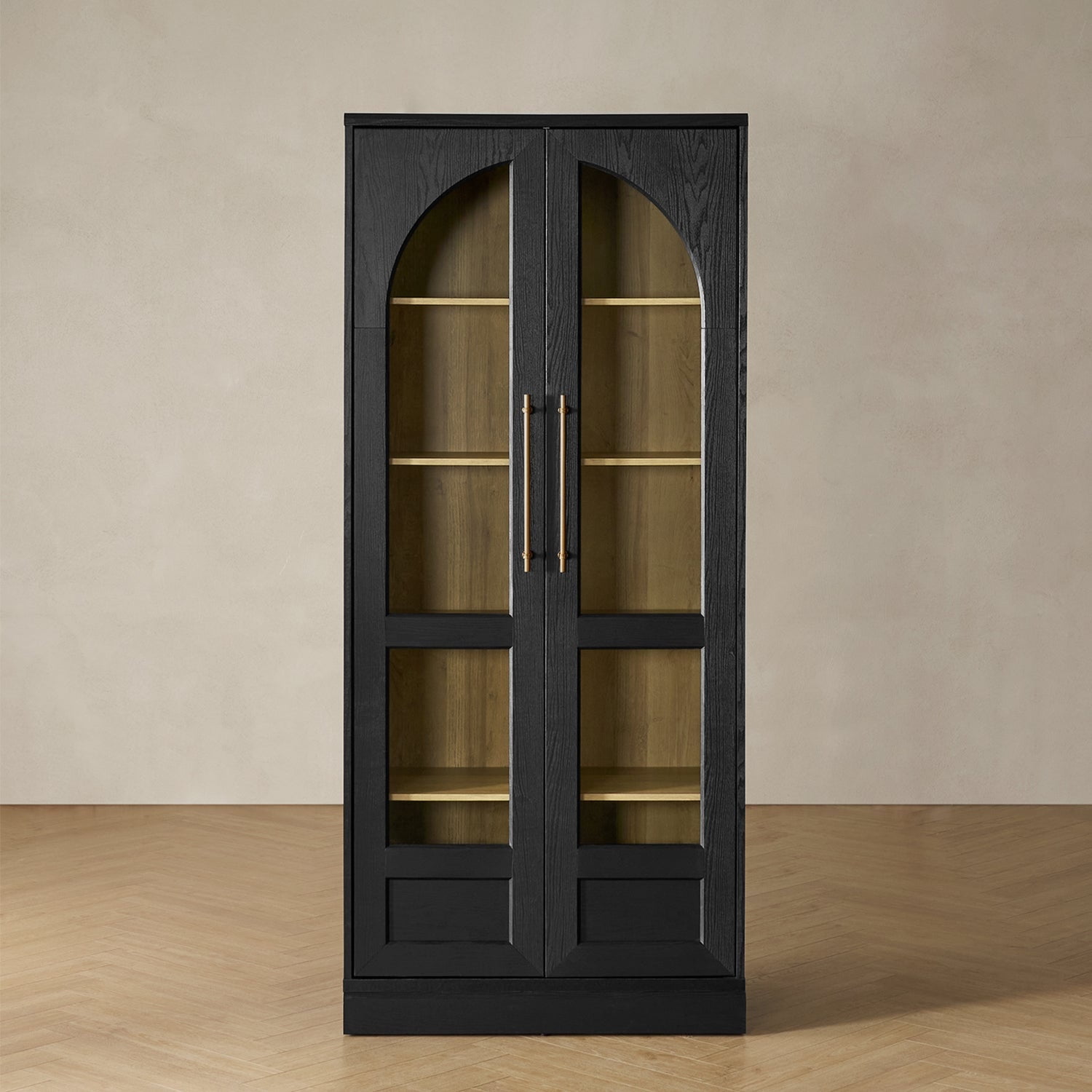 Mopio Blake Tall Display Cabinet, Kitchen Buffet Pantry Cabinet, Trophy ...