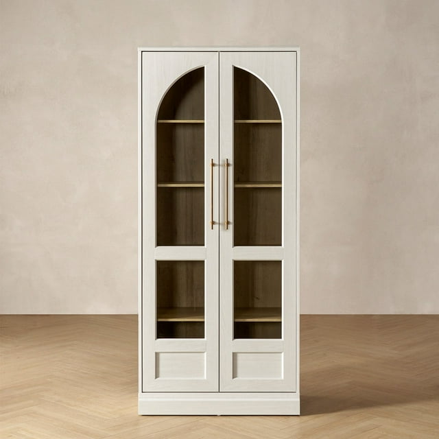 Mopio Blake Tall Display Cabinet, Kitchen Buffet Pantry Cabinet, Trophy ...