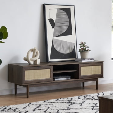 "Mopio Brooklyn 47"" Modern Wooden TV Stand for TVs up to 50”, Waveform ...