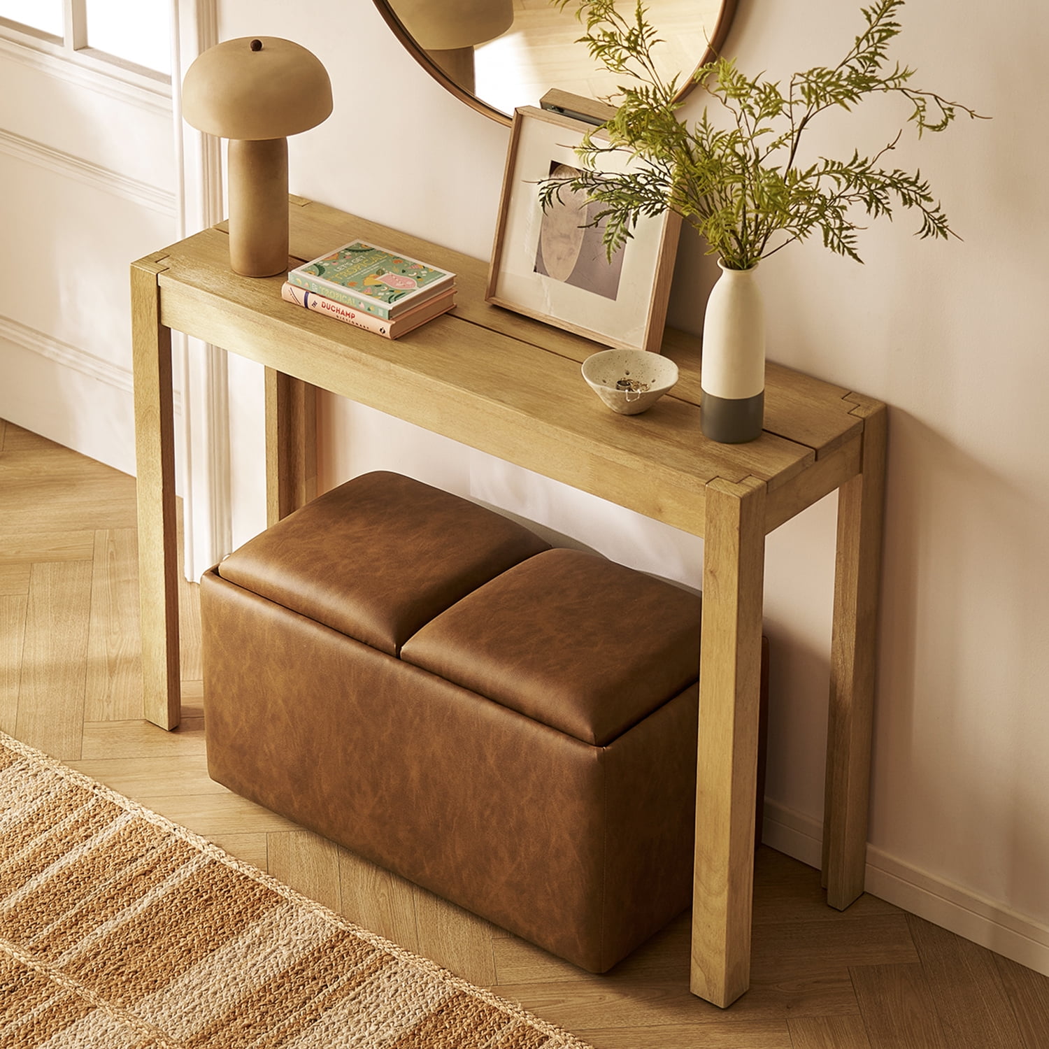 Mopio Logan 45" Solid Wood Console Table, Entryway Table, Sofa Table ...