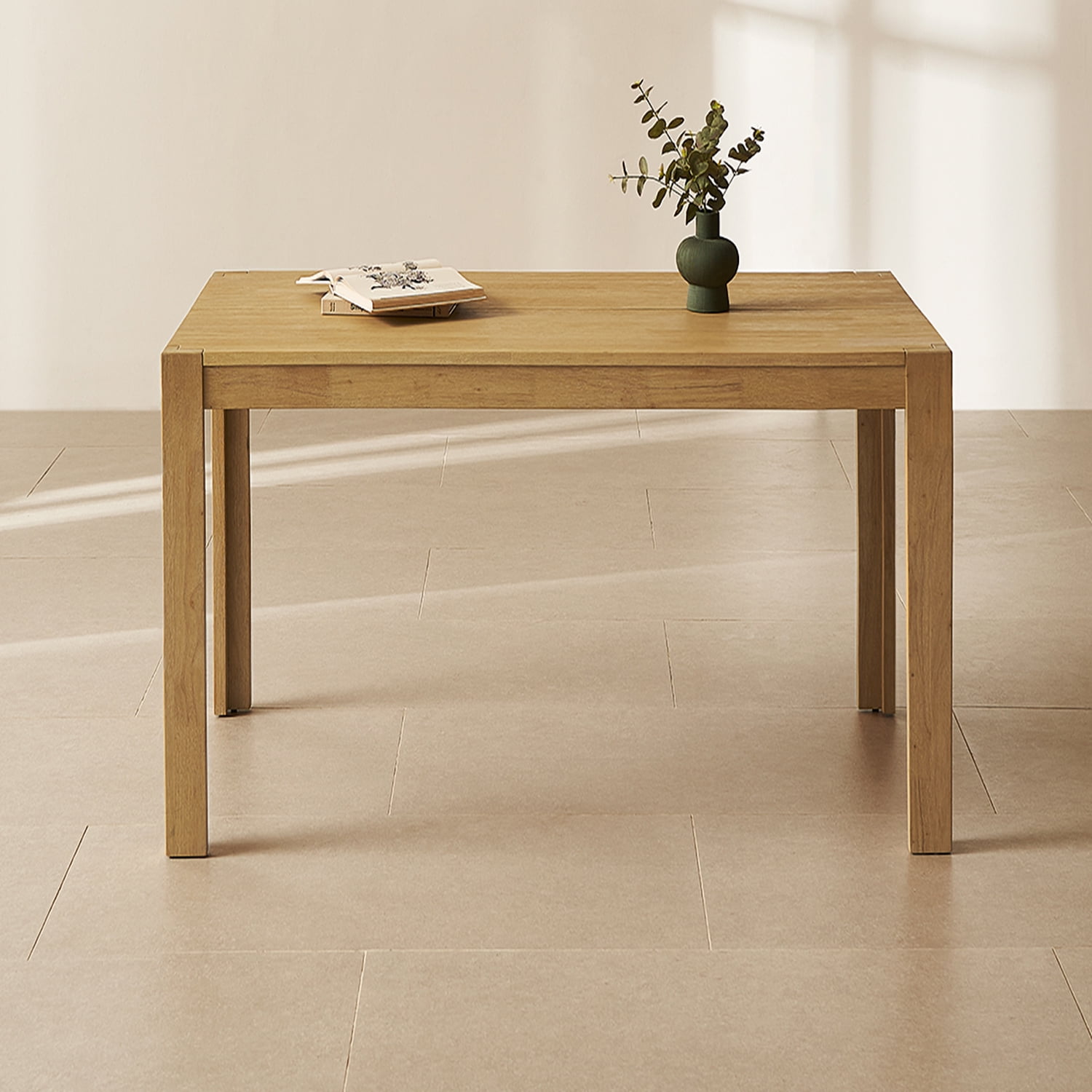 Mopio Logan Solid Wood 59" Dining Table, Modern Farmhouse Solid ...