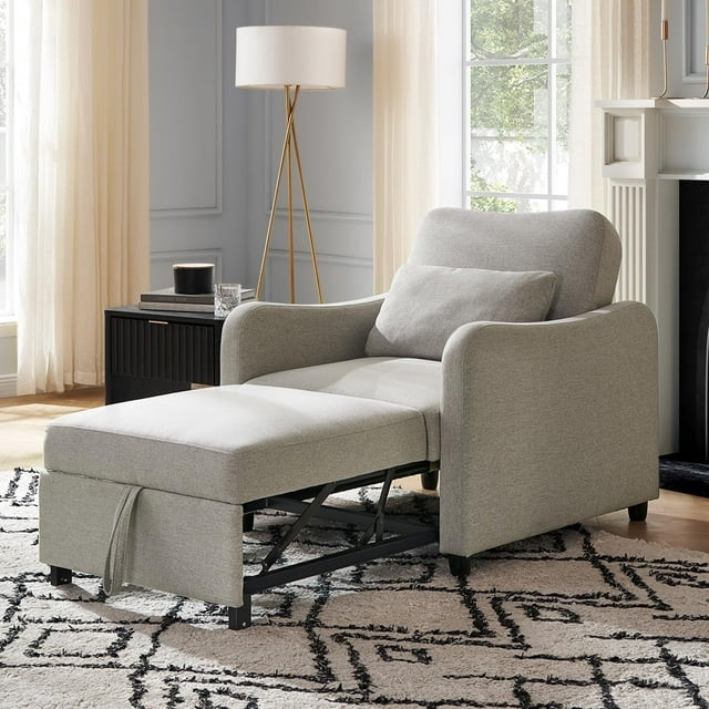 Mopio Sophie 4-in-1 Convertible Sleeper Chair/Lounge, Pull Out Sofa for ...