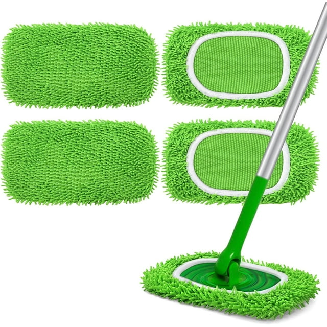 Mopmate Reusable Mop Pads, Super-Fiber Machine Washable Floor Mats ...