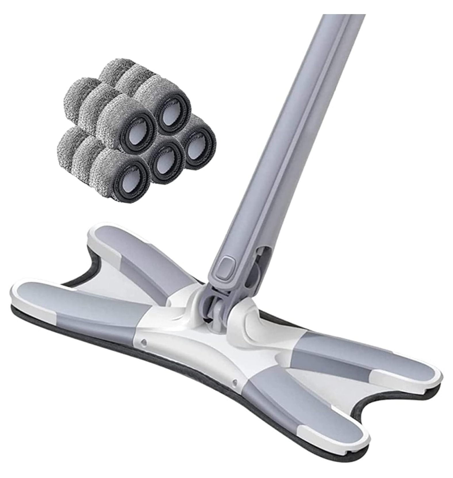 Mops, Cleaning Mops for Floor Mops 360° Rotating Lazy Mop with 5 Pads ...