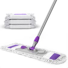 Moclever 2 in 1 Baseboard Cleaner Mop Wall Cleaner Mop, 360° Rotatable ...