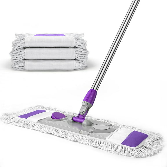 Face Towel Mop with 1/3/4/5/10 Reusable Cloths, Reusable Clamp Mop with ...