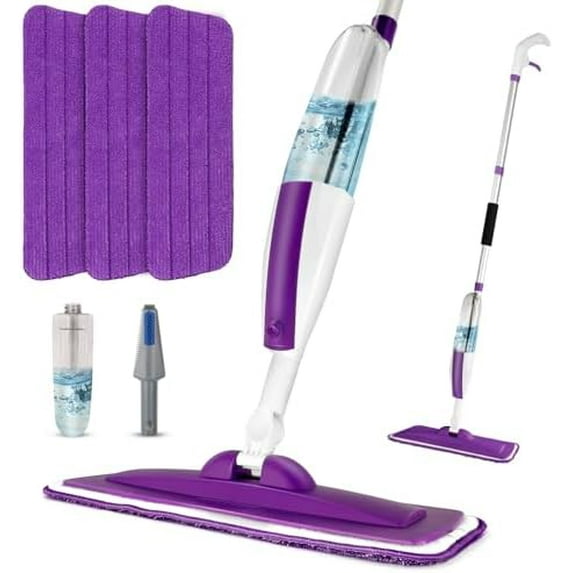 Mops for Floor Cleaning Wet Spray Mop with 14 oz Refillable Bottle and ...