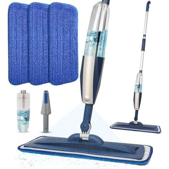 Mops for Floor Cleaning Wet Spray Mop with 14 oz Refillable Bottle and ...