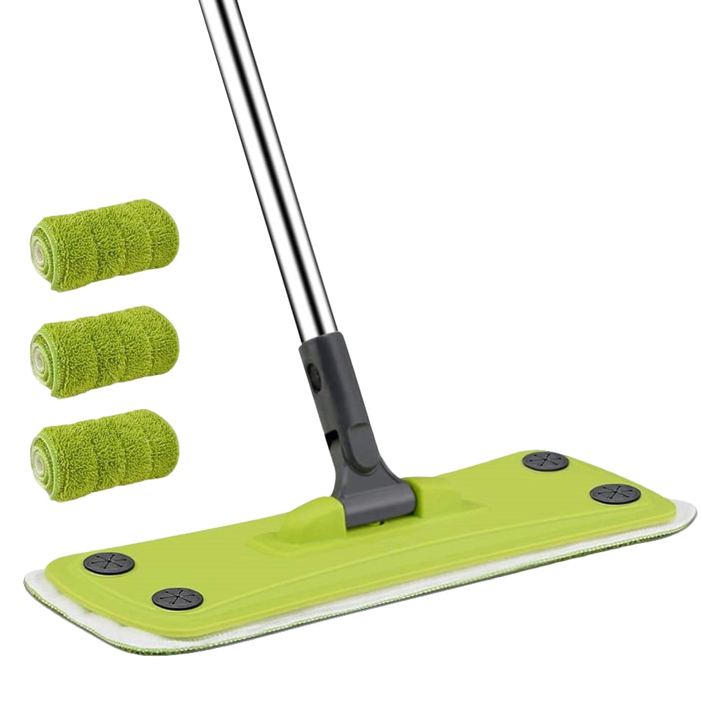 REOFLYUP Microfiber Mop Set 50*15*4in Stainless Steel - Walmart.com