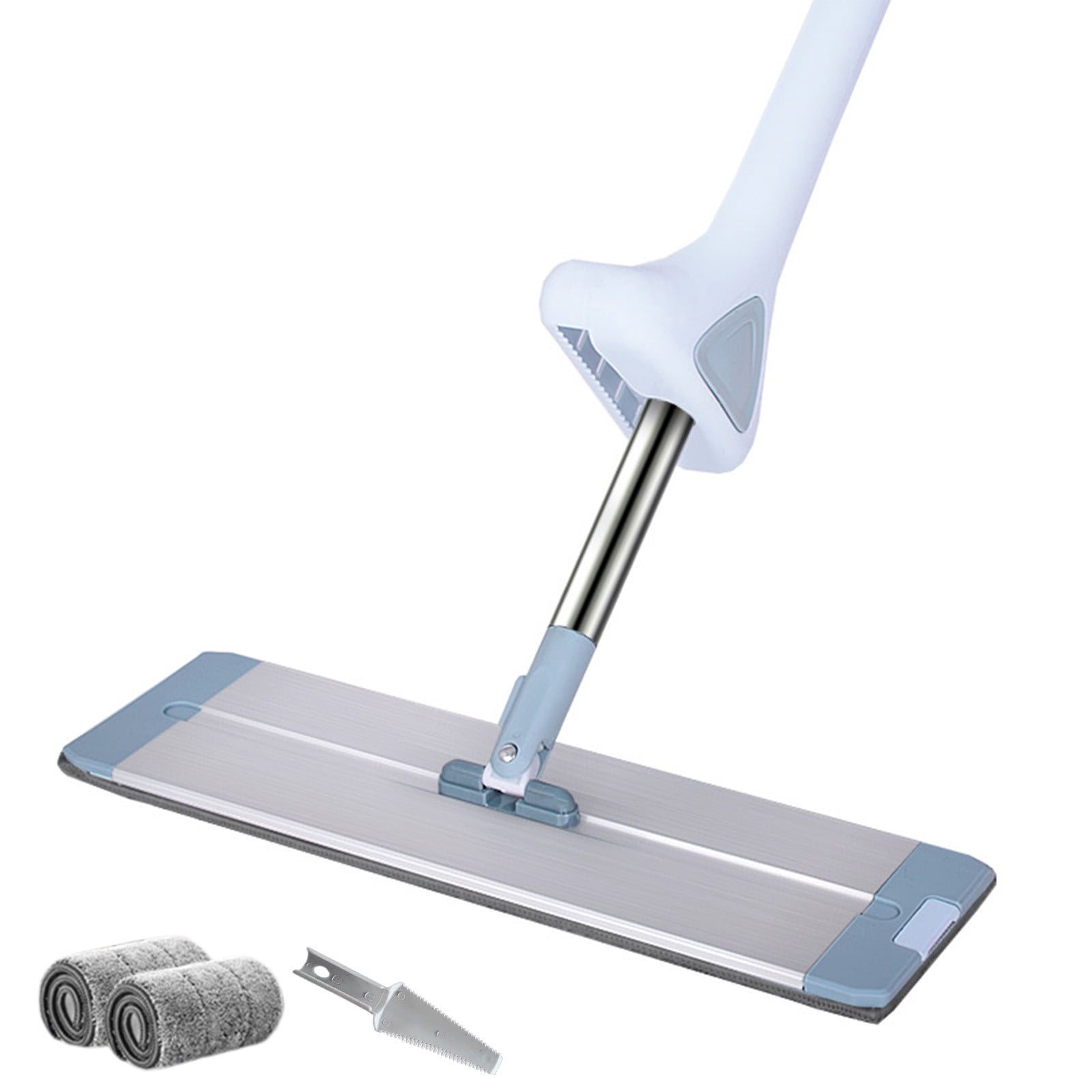 Mops for Floor Cleaning 16.5in Large Size Flat Mop With 2 Mops and 1 ...