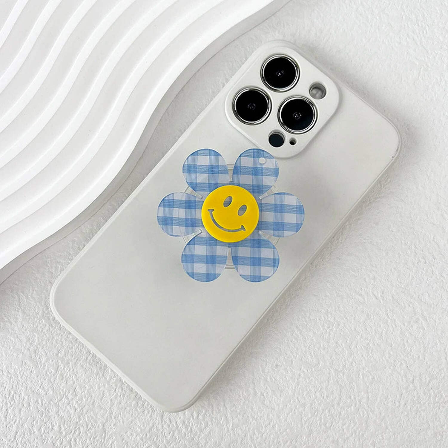 Mopular Mobile Phone Holder Lovely Smile Face Socket Tok Stand Grip ...