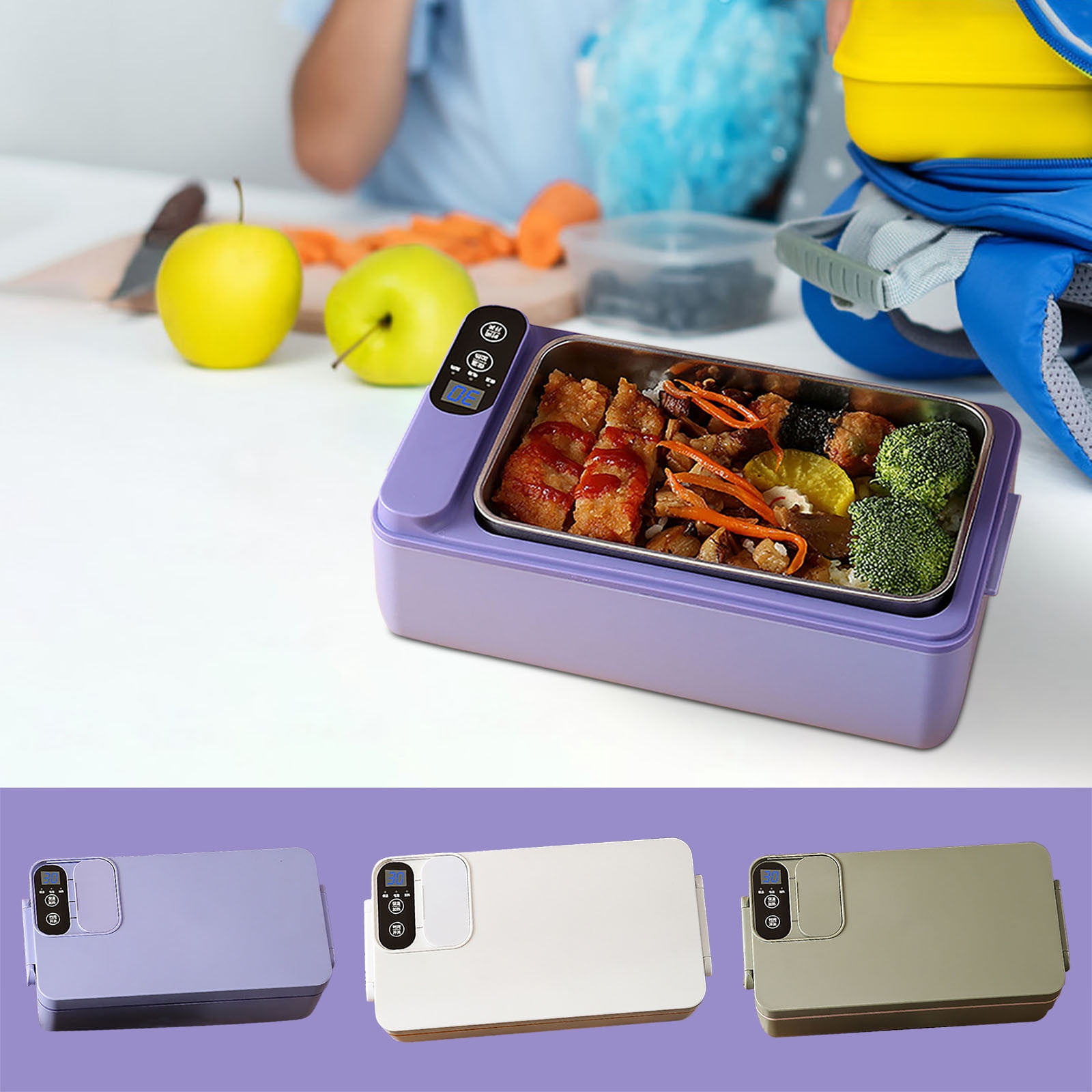 Moqsnm Charging Large Capacity Electric Insulated Lunch Box With 304 ...