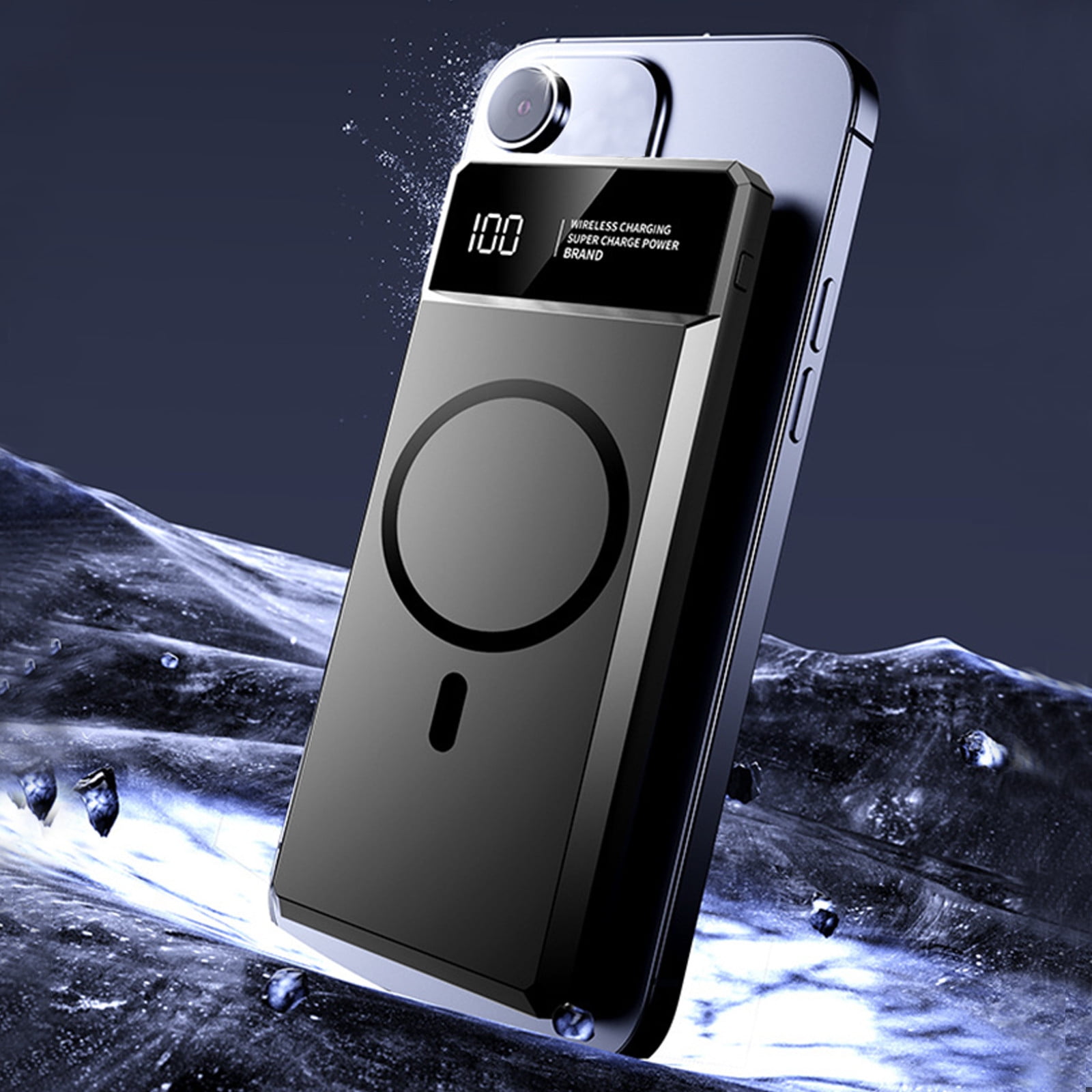 Moqsnm Digital Display Large Screen Mobile Power 22.5W Fast Charging ...