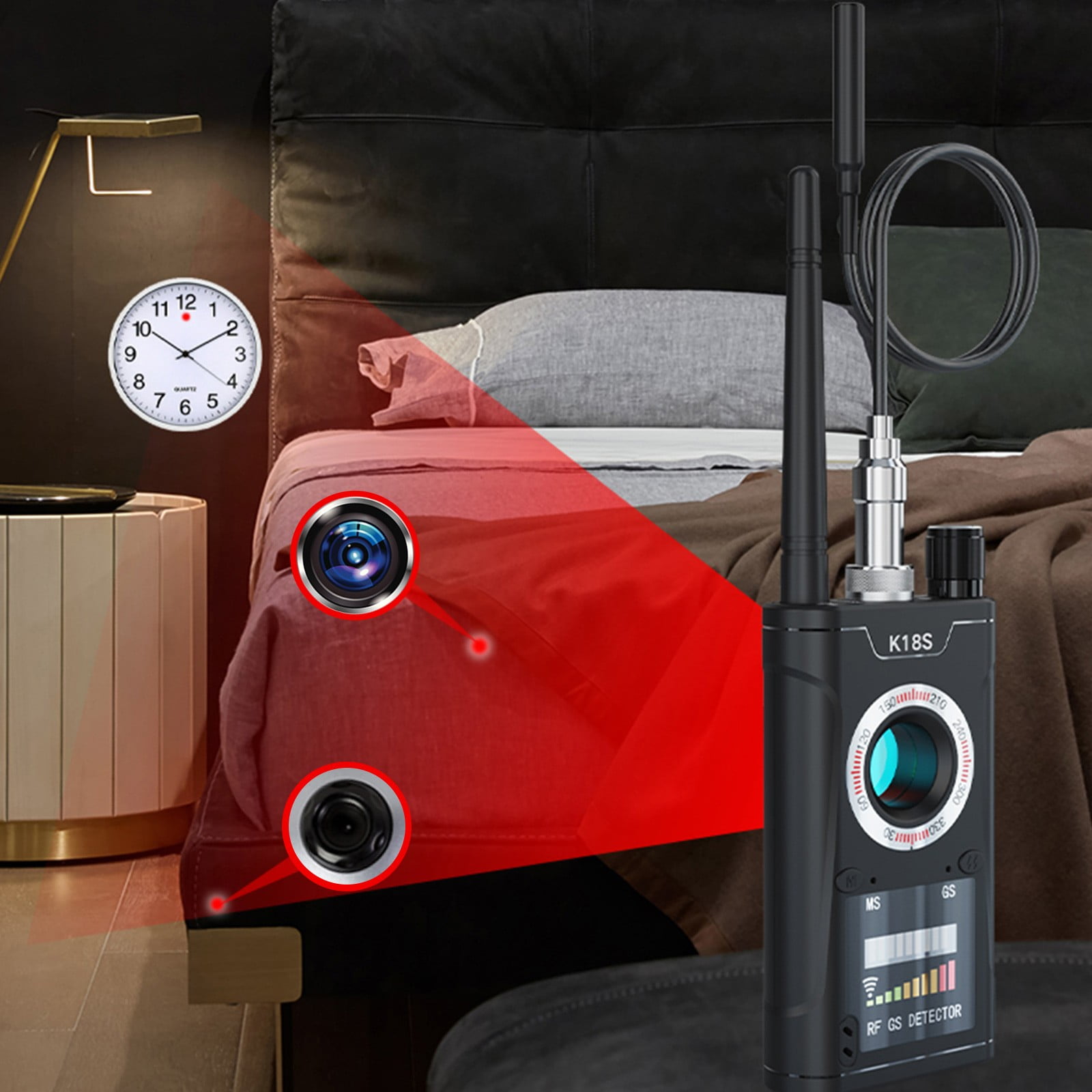 Moqsnm High Sensitivity Detection Locator,, Camera, Portable Wireless ...