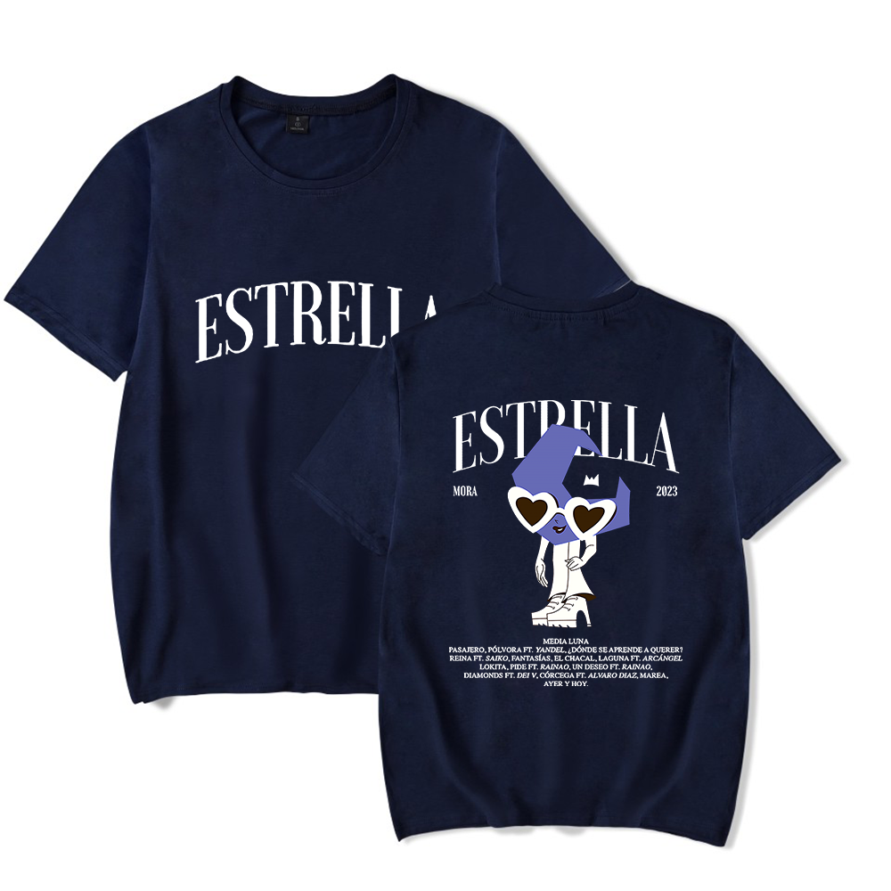 Mora Album Estrella 2023 Tour T-Shirt Men/Women Streetwear Tshirt Shirt Short Sleeve - Walmart.com