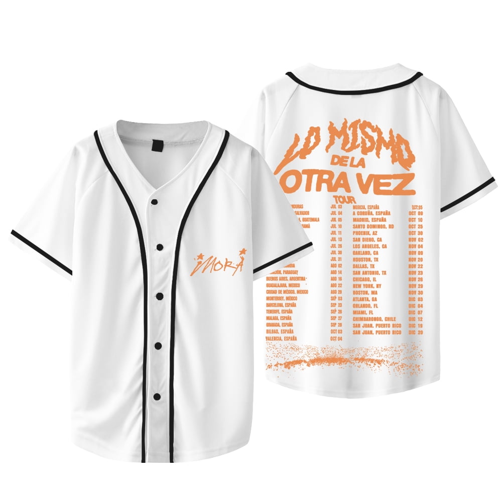 Mora Lo Mismo De La Otra Vez Tour Baseball Shirt Men Women Short Sleeve ...