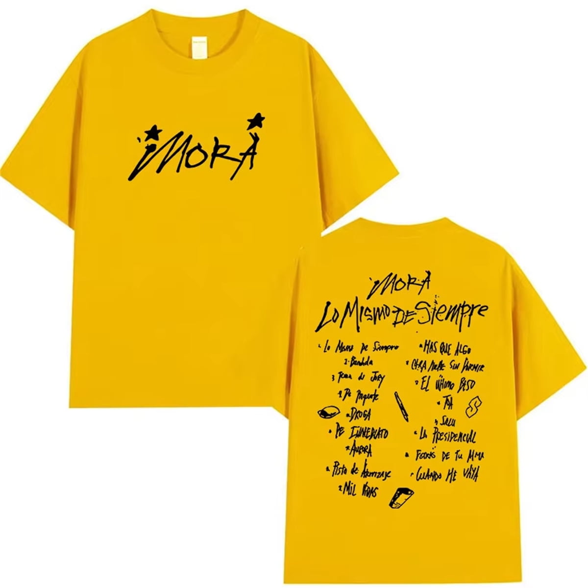 Mora Lo Mismo De Siempre 2025 T-Shirt Unisex Short Sleeve Round Neck Tee Streetwear - Walmart.com