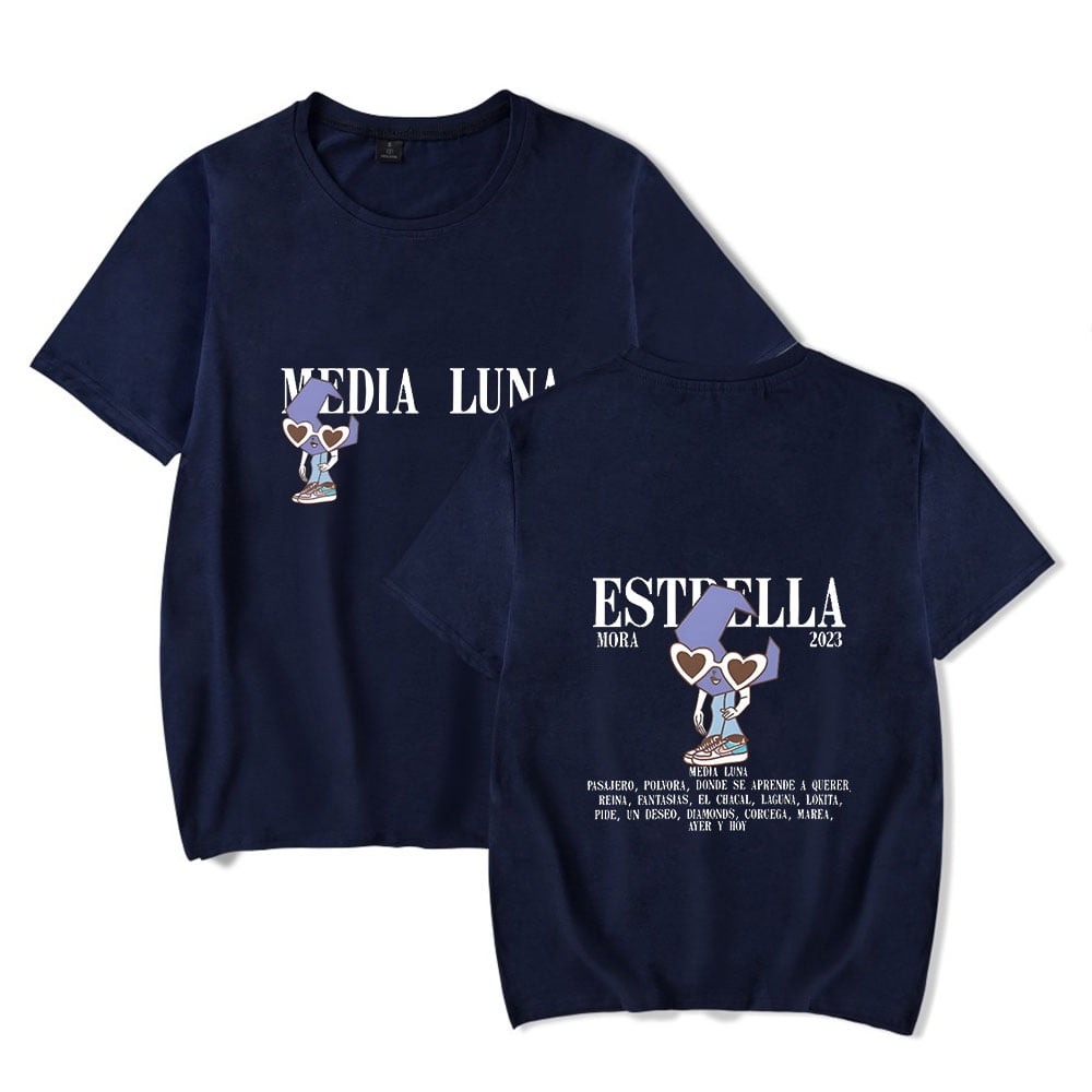 Mora New Album Estrella Merch T shirt Crewneck Tee Shirt - Walmart ...