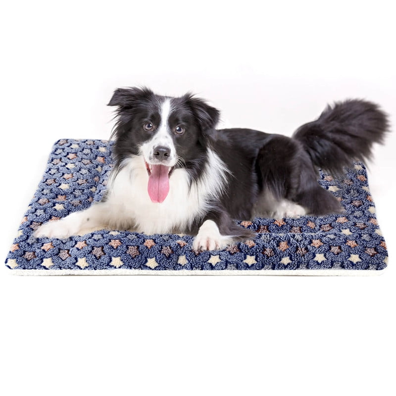 Mora Pets Dog Crate Mats with Cute Star Pattern Washable Pet Bed for ...
