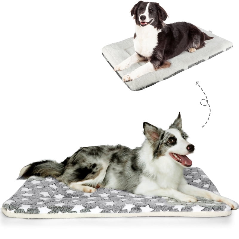 Mora Pets Dog Crate Mats with Cute Star Pattern Washable Pet Bed for ...