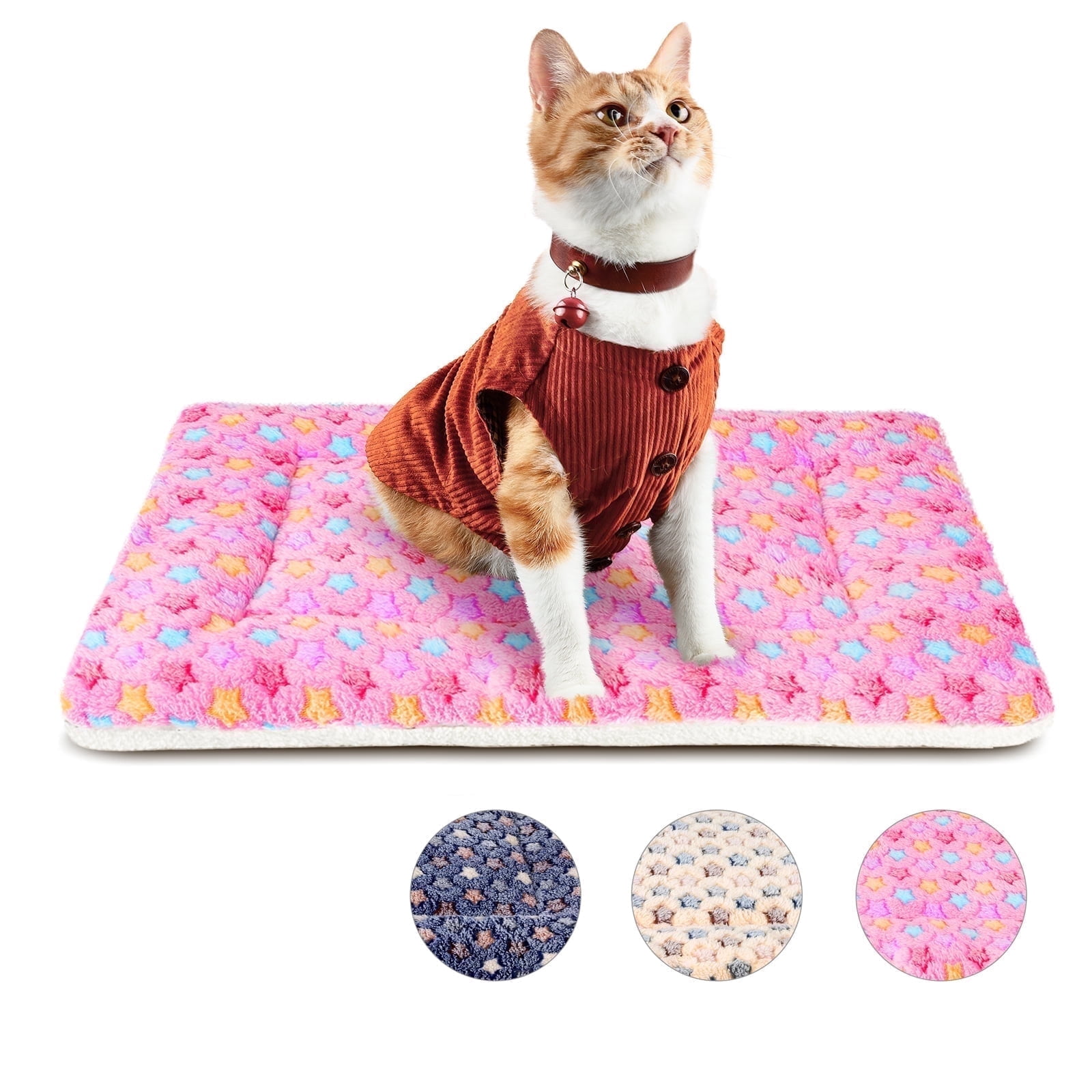 Mora Pets Dog Crate Mats with Cute Star Pattern Washable Pet Bed for ...