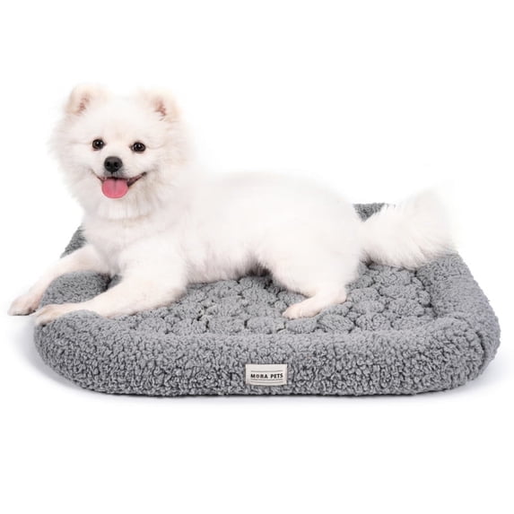 Mora Pets Self Warming Bolster Cat Bed with Anti-Slip Bottom, Fluffy ...