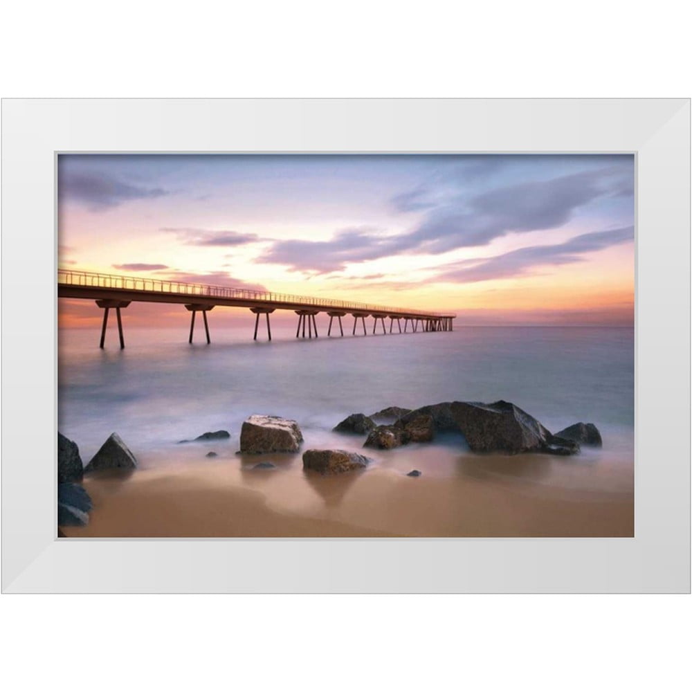 Mora, Sergi 32x23 White Modern Wood Framed Museum Art Print Titled ...