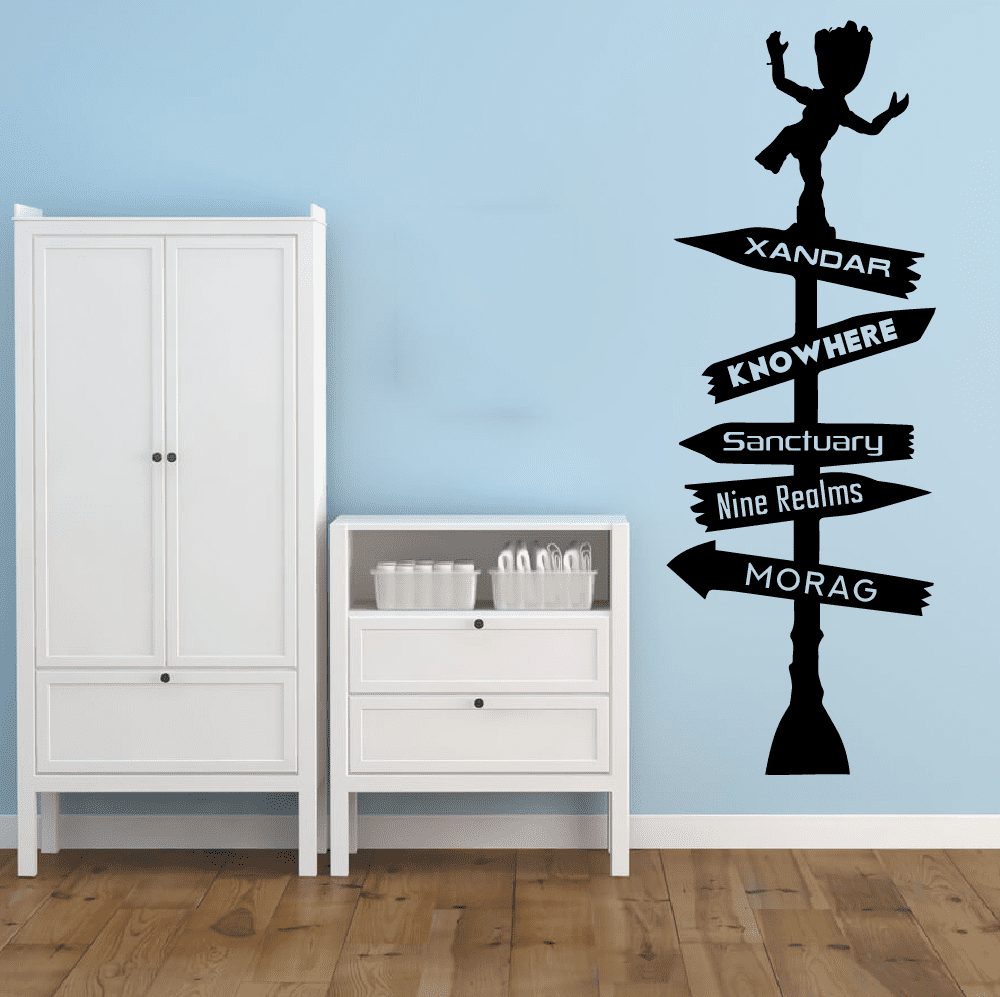 Morag Sanctuary NIne Realms Pathway Signage Cartoon Wall Sticker Art ...