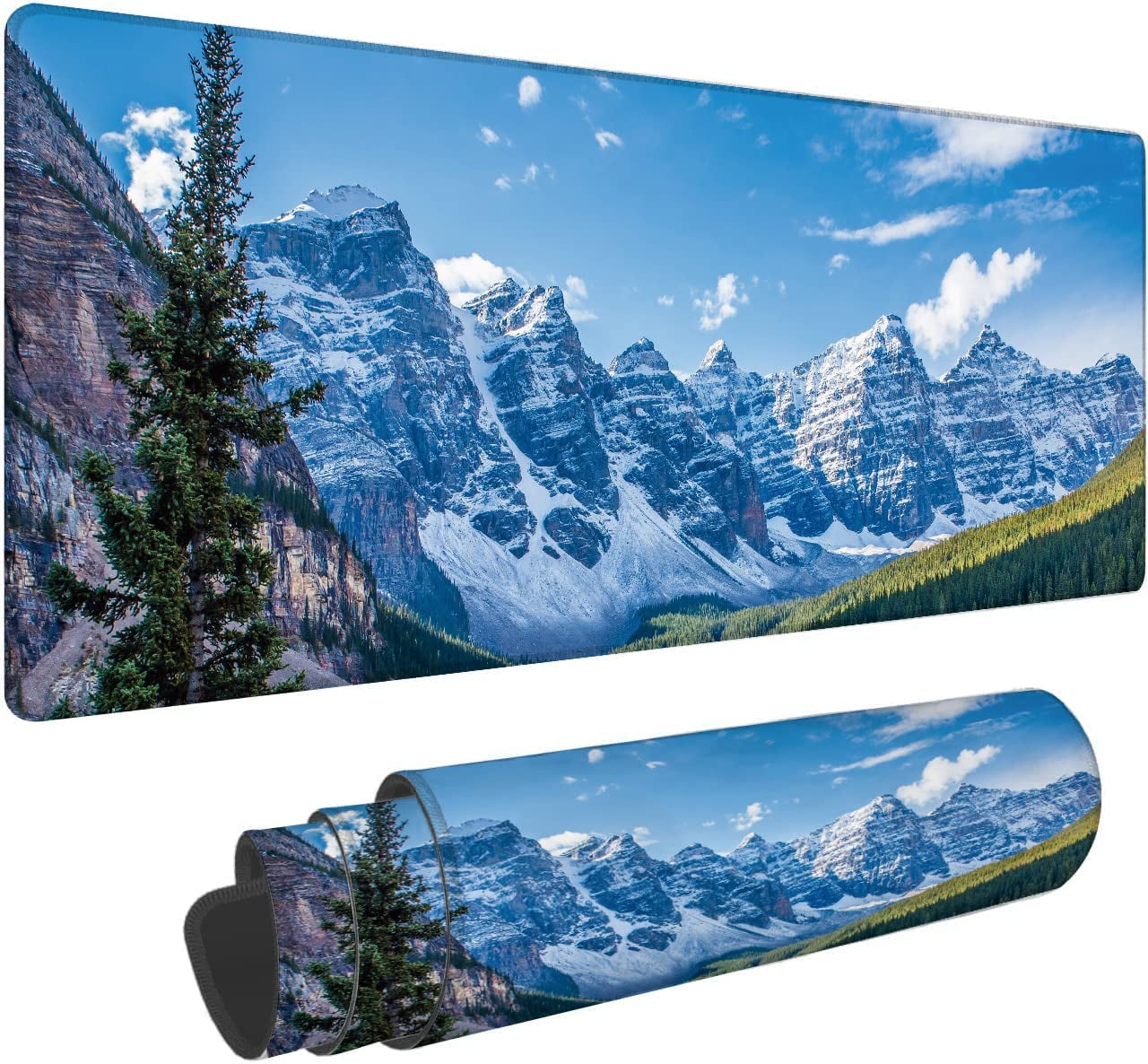 Moraine Lake and Rocky Mountains Gaming Mouse Pad Large Mouse Mat XL ...