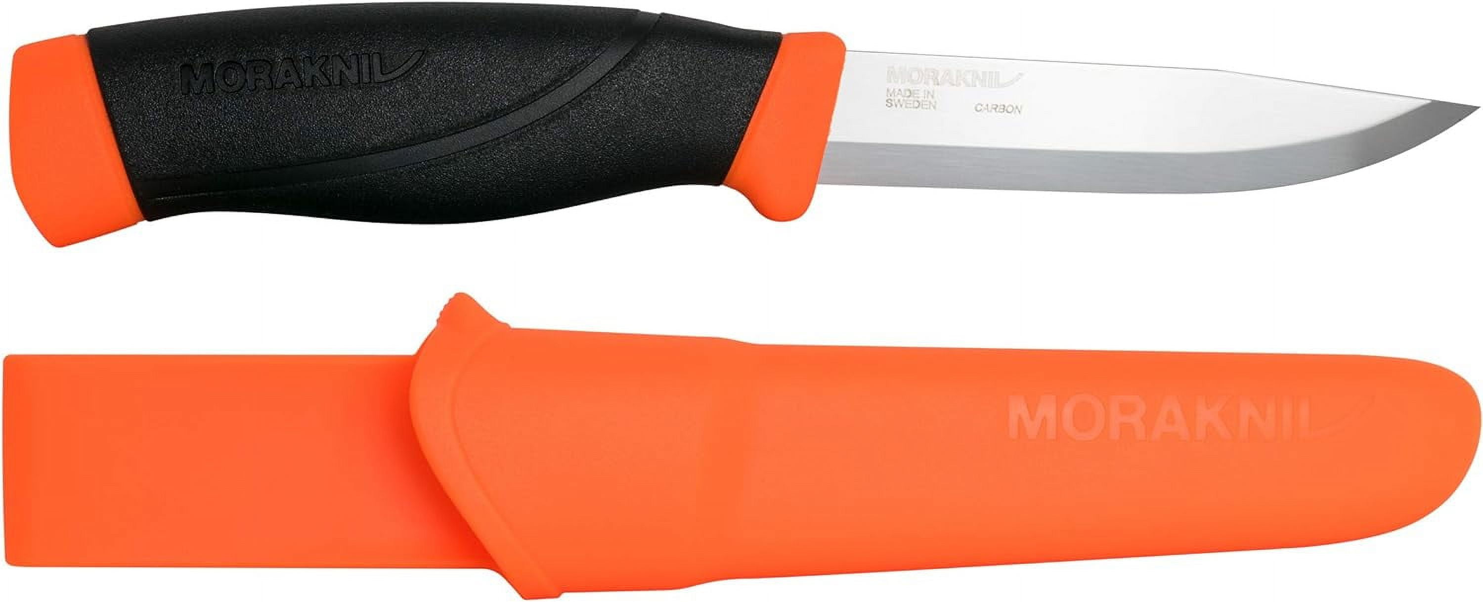 Morakniv Companion Heavy-Duty Sandvik Carbon Steel Fixed-Blade Knife ...