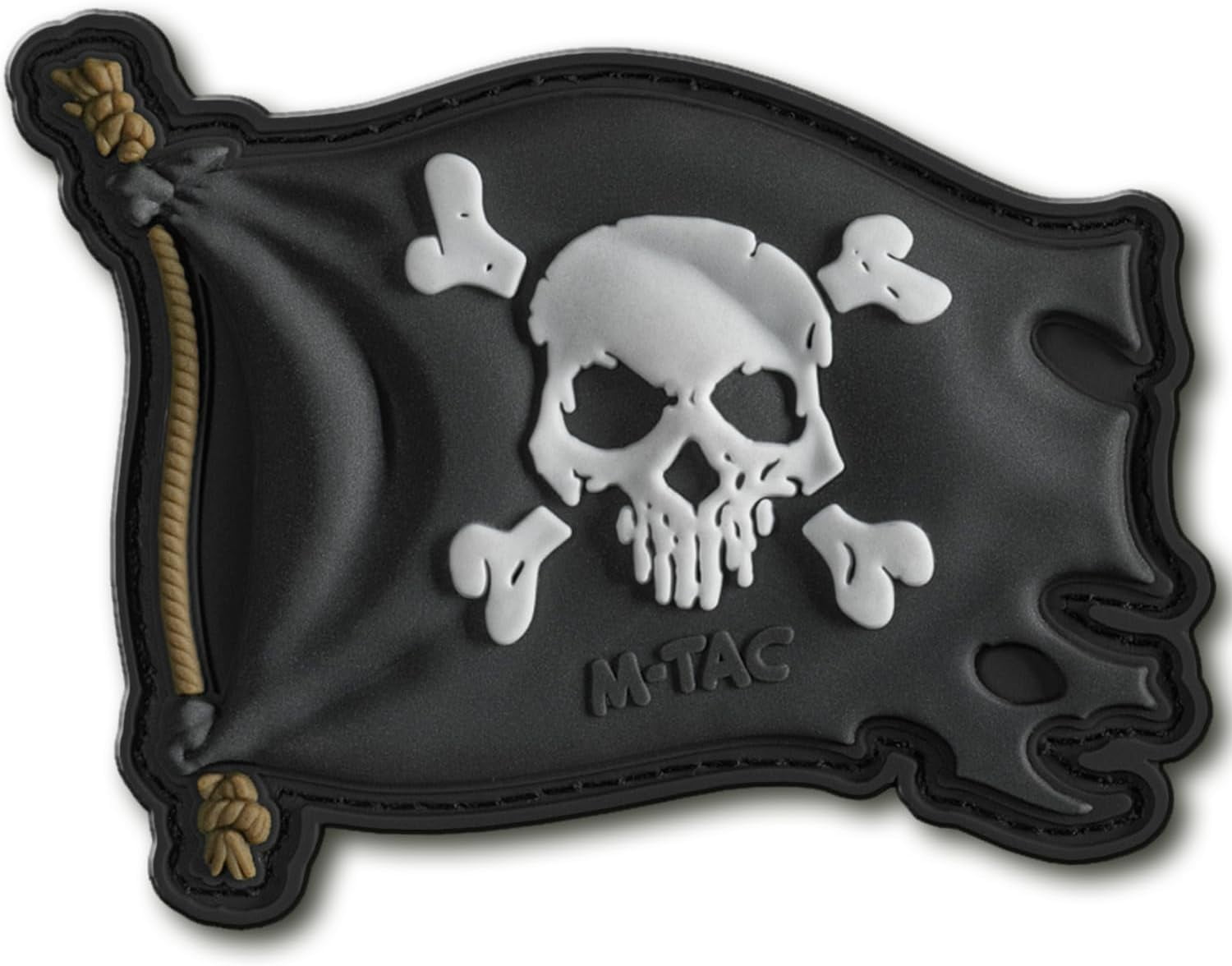 Morale Patch Jolly Roger Pirate Flag - PVC Patches for Vest, Backpacks ...