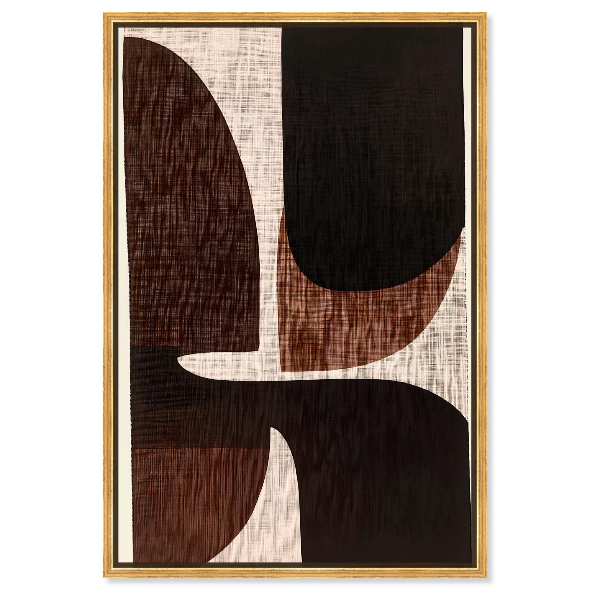Moralis Echo II Canvas Midcentury Boho Art by Art Remedy, Gold Frame ...