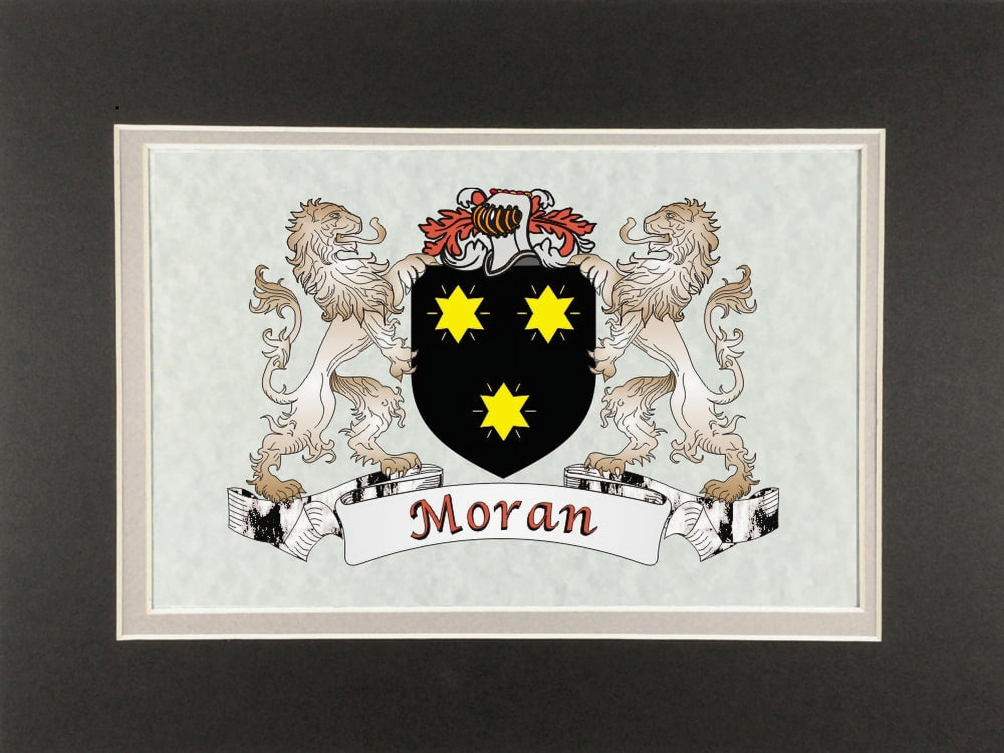 Moran Irish Coat of Arms Print - Frameable 9" x 12" - Walmart.com