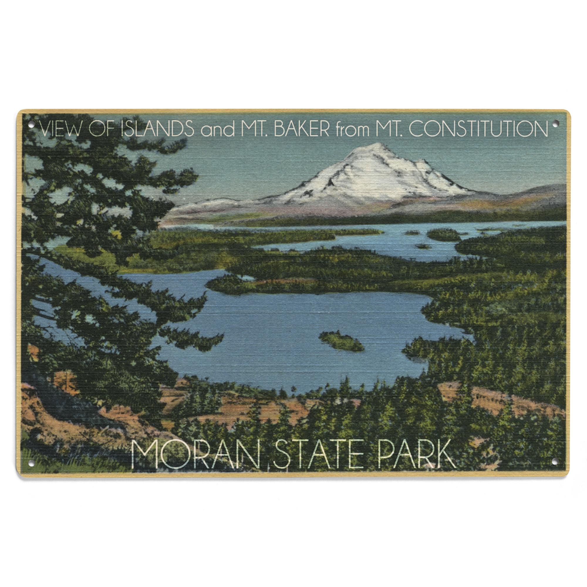 Moran State Park, San Juan Islands, Washington, Islands and Mt. Baker ...