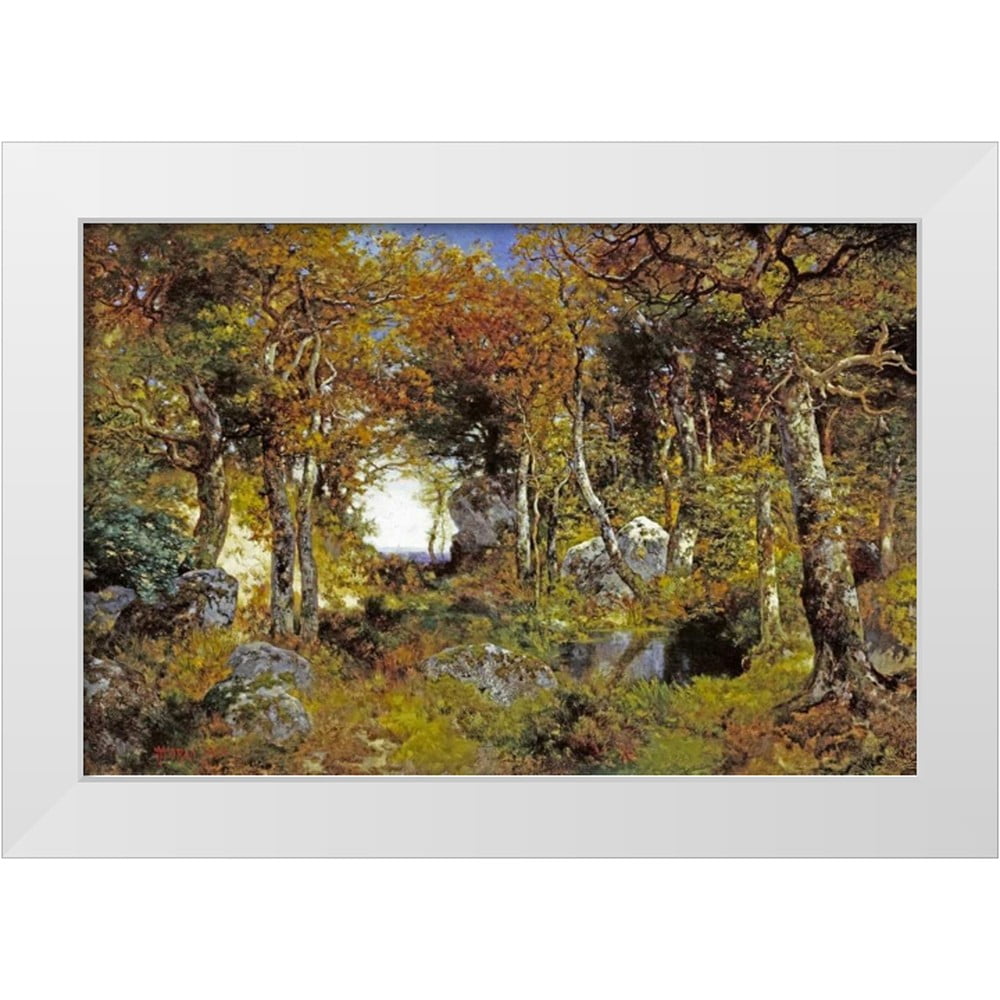 Moran, Thomas 14x11 White Modern Wood Framed Museum Art Print Titled ...