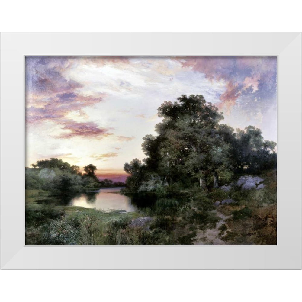 Moran, Thomas 18x15 White Modern Wood Framed Museum Art Print Titled ...