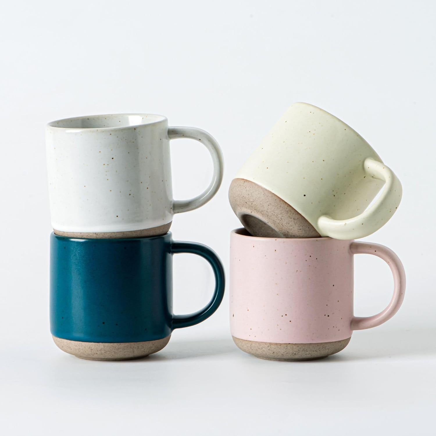 Morandi Color Ceramic Mini Espresso Cups Set of 4 – Double Shots 5 oz ...
