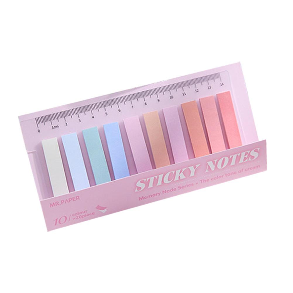 Morandi Colored Sticky Notes, Note Markers, Stickers в) i Deco F2A4 ...