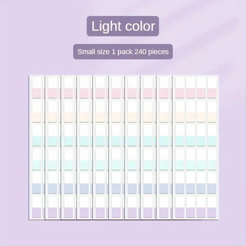 Morandi Colors Index Stickers, Light Color Index Notes, Transparent ...