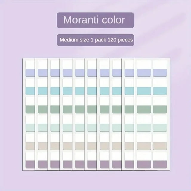 Morandi Colors Index Stickers, Light Color Index Notes, Transparent ...