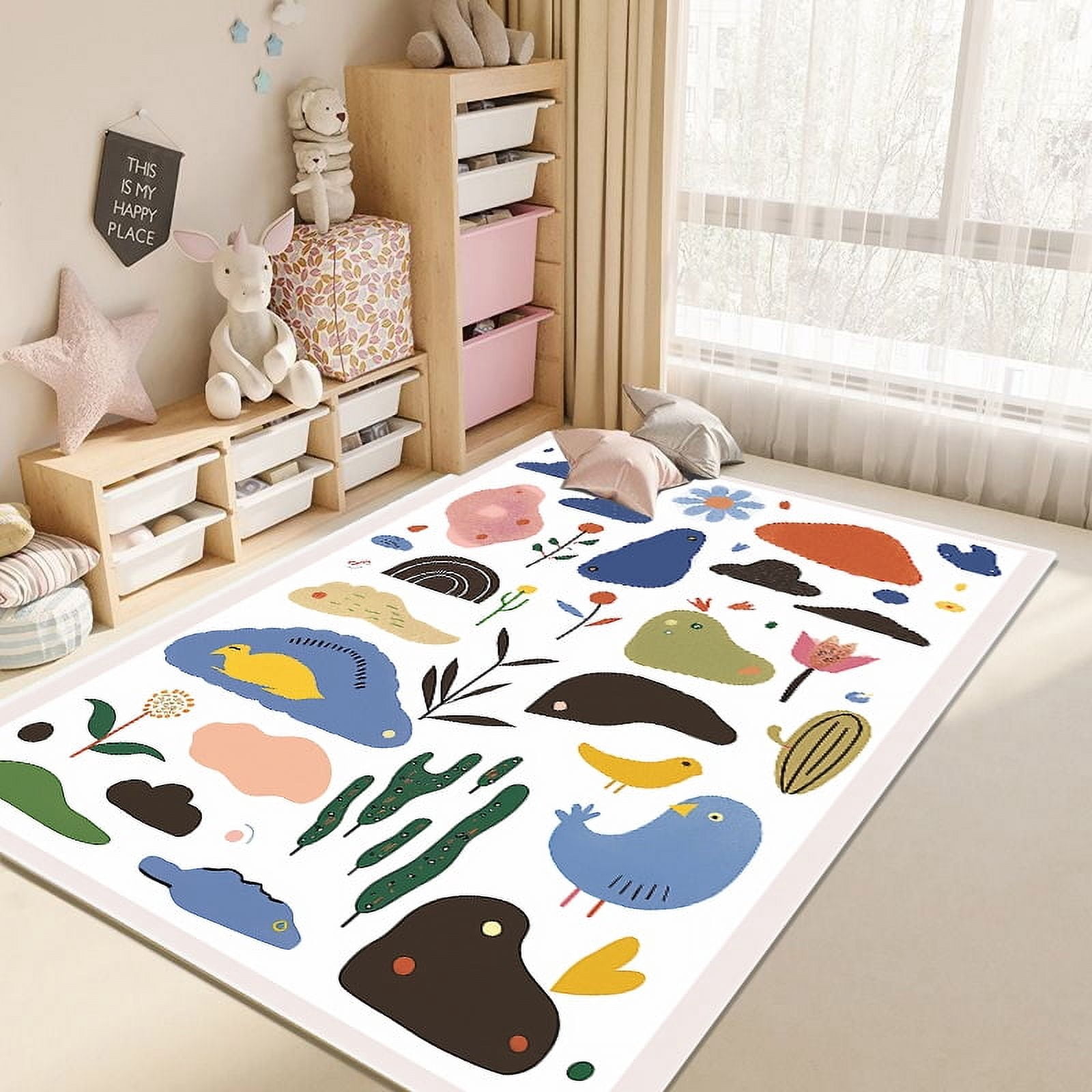 Morandi Cute Cartoon Carpet for Living Room Home Children's Room ration ...