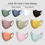 Disposable Face Mask - Pack of 50 Single Use Protective Masks With 3 ...