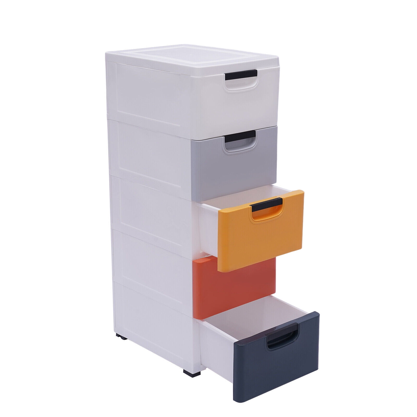 Morandi 5-Drawer Plastic Clothes Storage Cabinet, 7-10kg/Layer, 11.8*15 ...