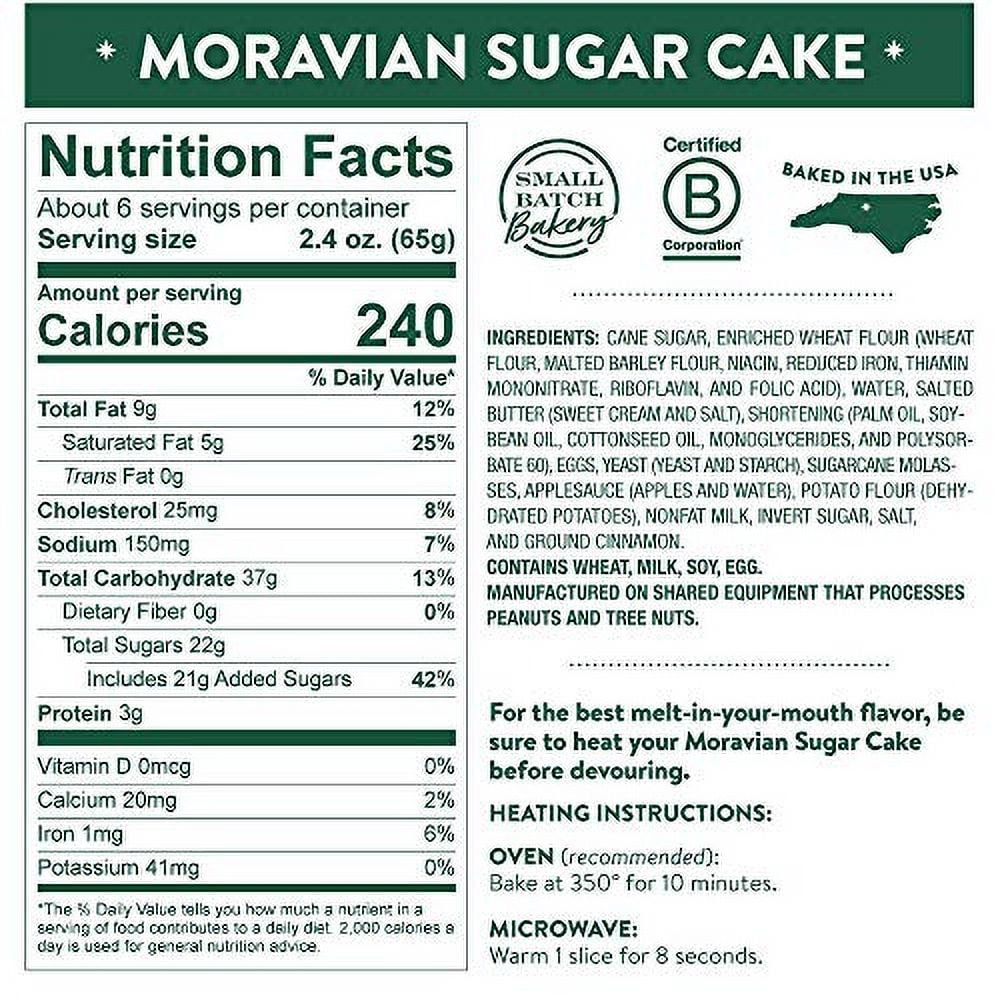 Moravian Sugar Cake | Coffee Cake Baked with Cinnamon & Pure Cane Sugar ...