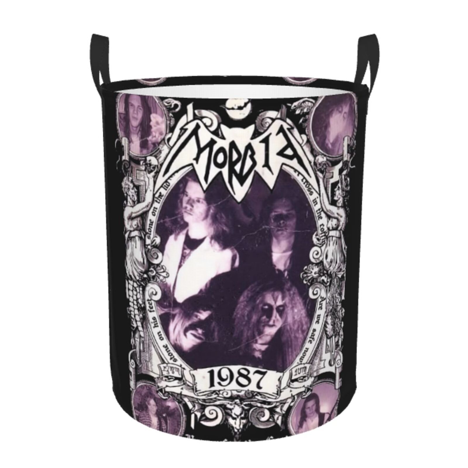 Morbid Angel Large Foldable Laundry Basket, Clothes Organizer ...